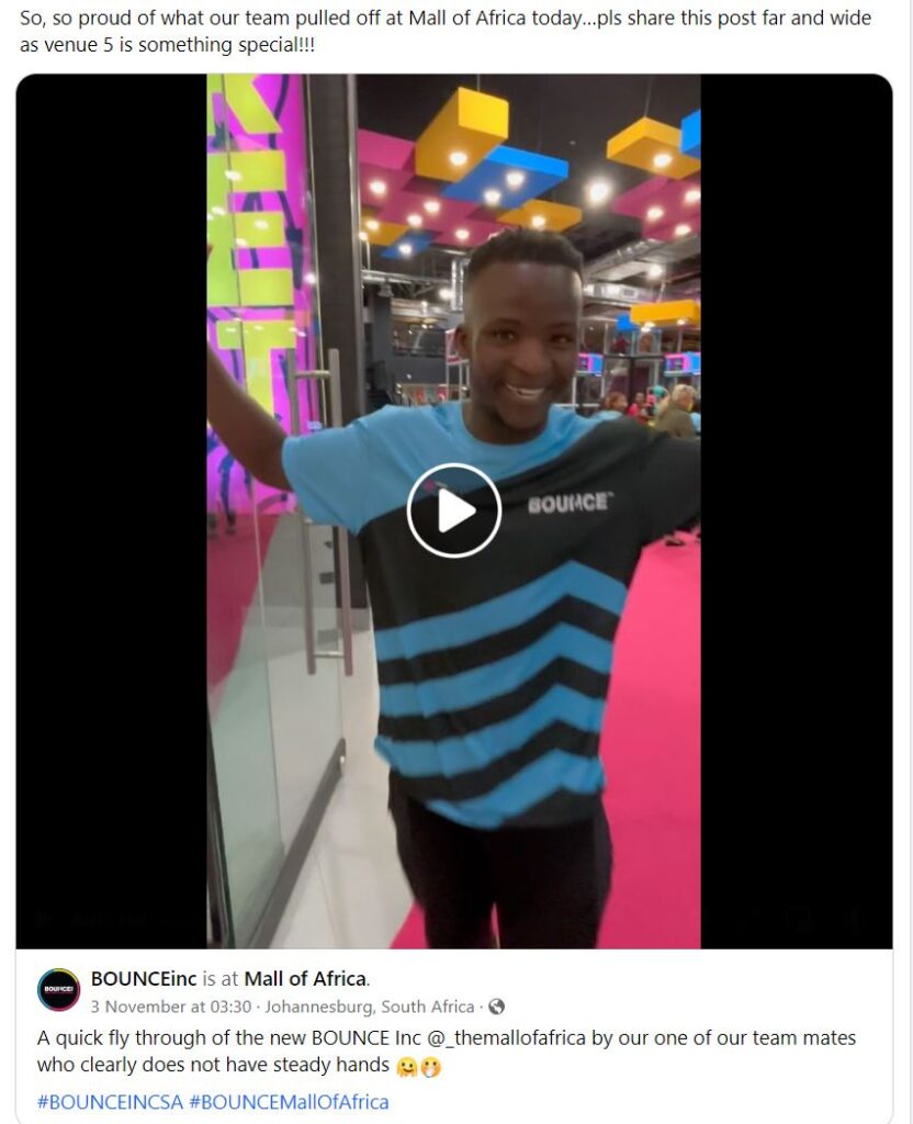 Bounce Centre Africa - Rae-line